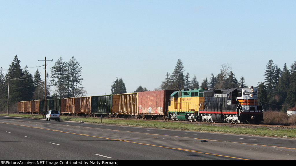 LLW 5399 and AERC 2501 Going Down the Sweet Home Branch